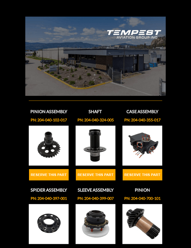 Featured Parts - Tempest